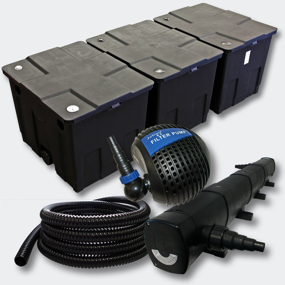 Kit:Filtration de Bassin 90000l 72 Watts UVC Stérilisateur Pompe Tuyau ...