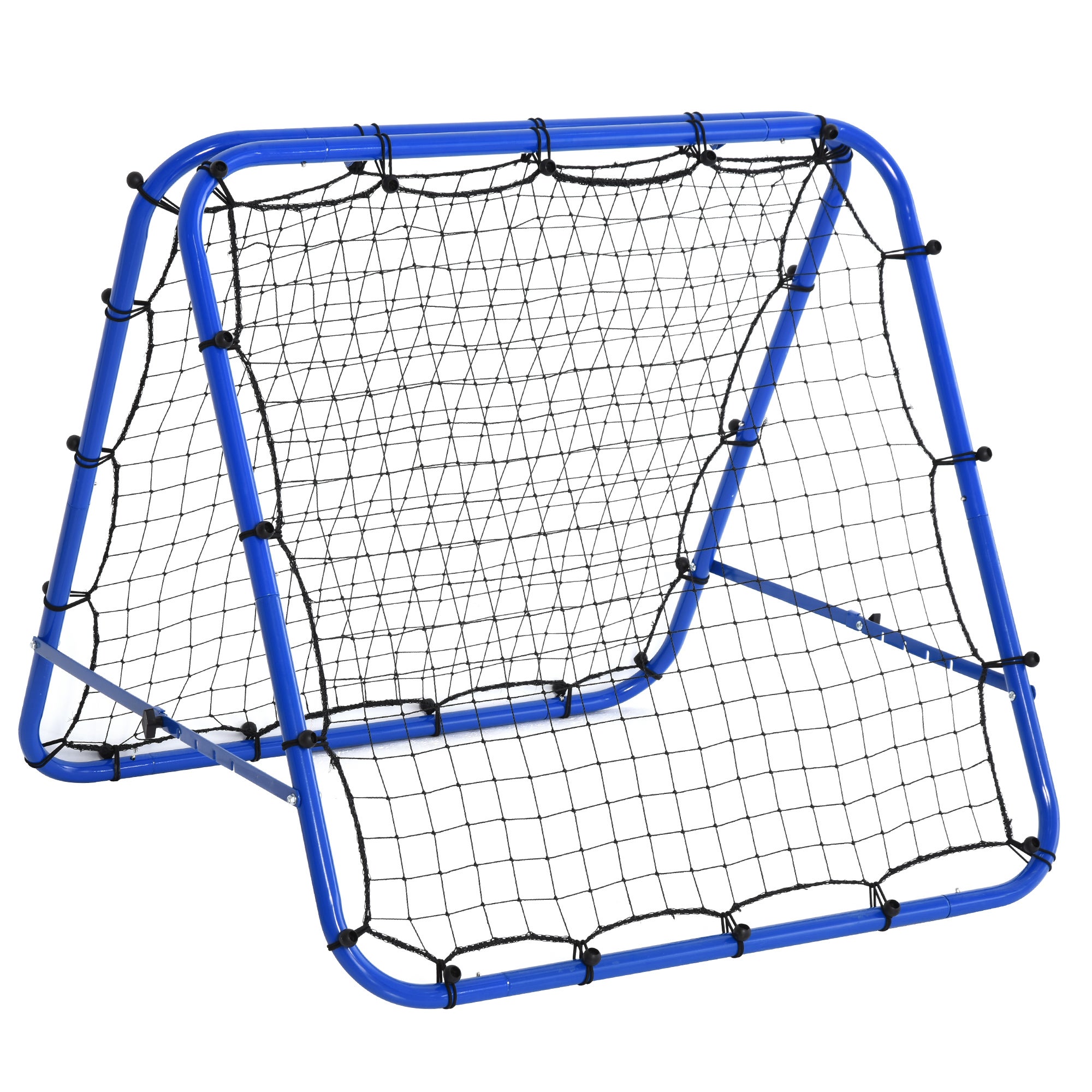 Filet rebond ballon football réglable double face 5 niveaux bleu acier ...