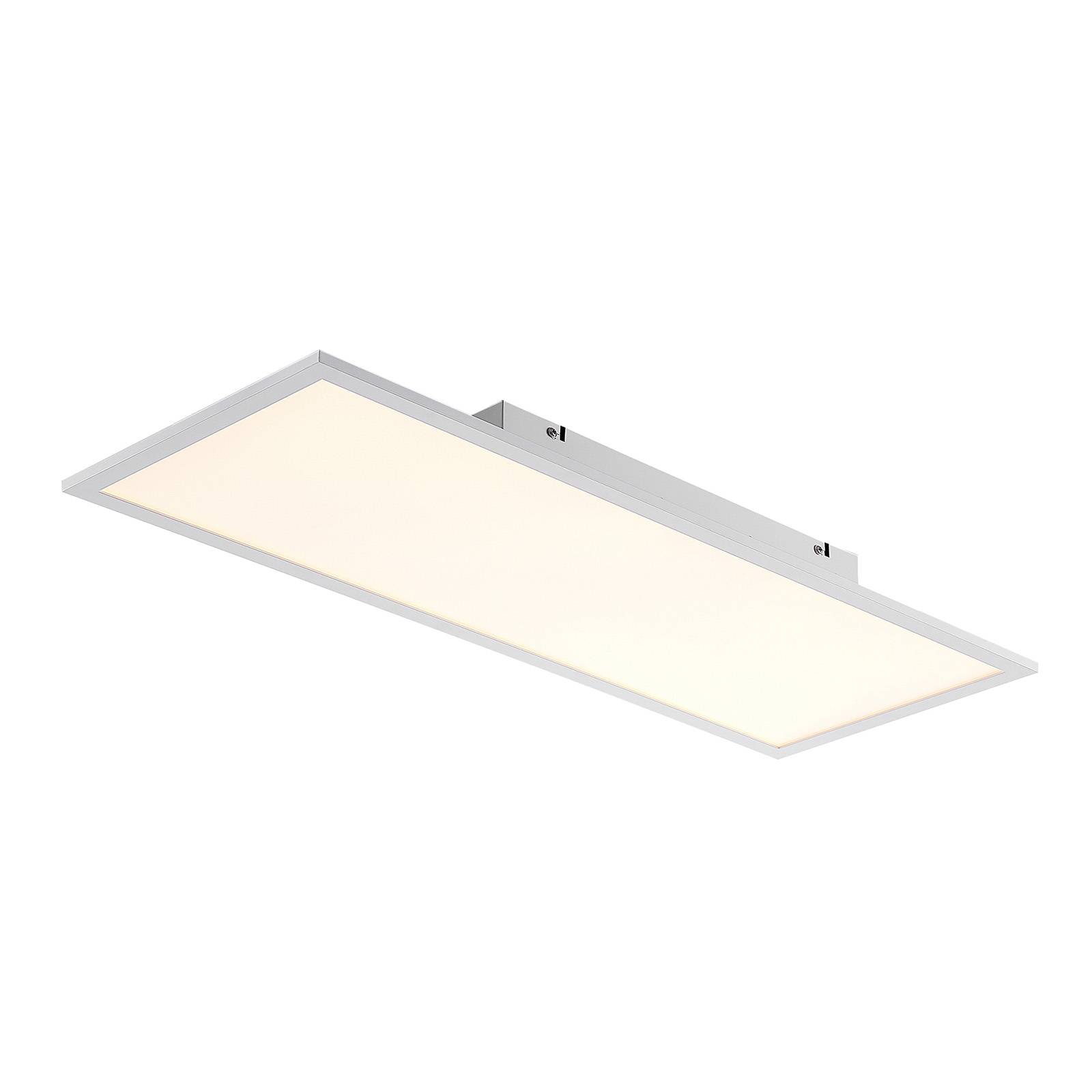 Panel LED de Lindby, 80 x 30 cm, blanco, metal, 4000 K, lámpara LED ...