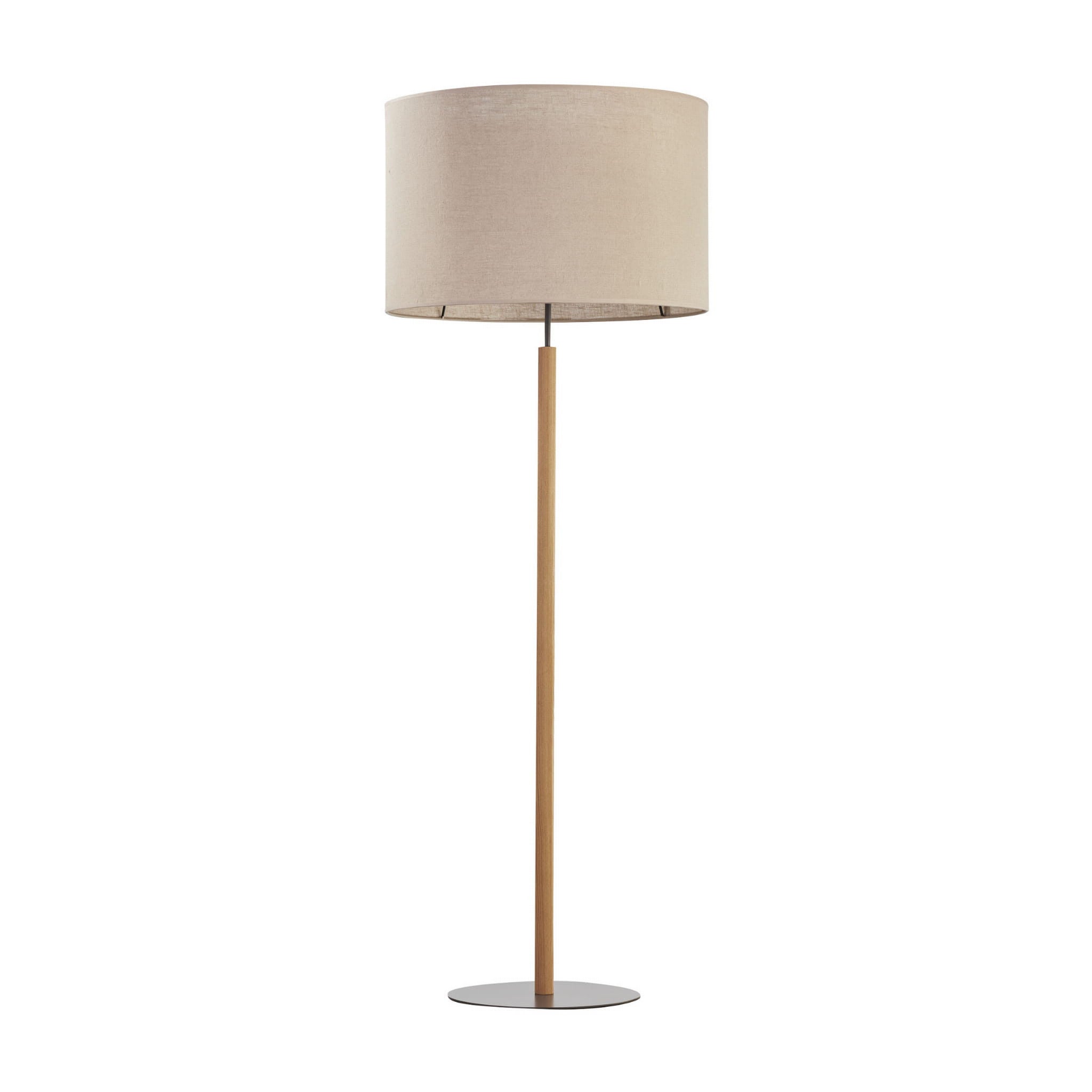 Lampa podłogowa stojąca Deva czarno-beżowa 1xE27x15W wym: 137 x 50 x 50 ...