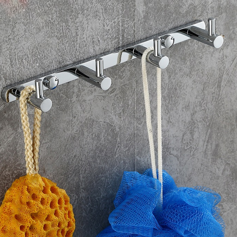 Gancho de pared, gancho para puerta, perchero, 4 ganchos de latón para ...