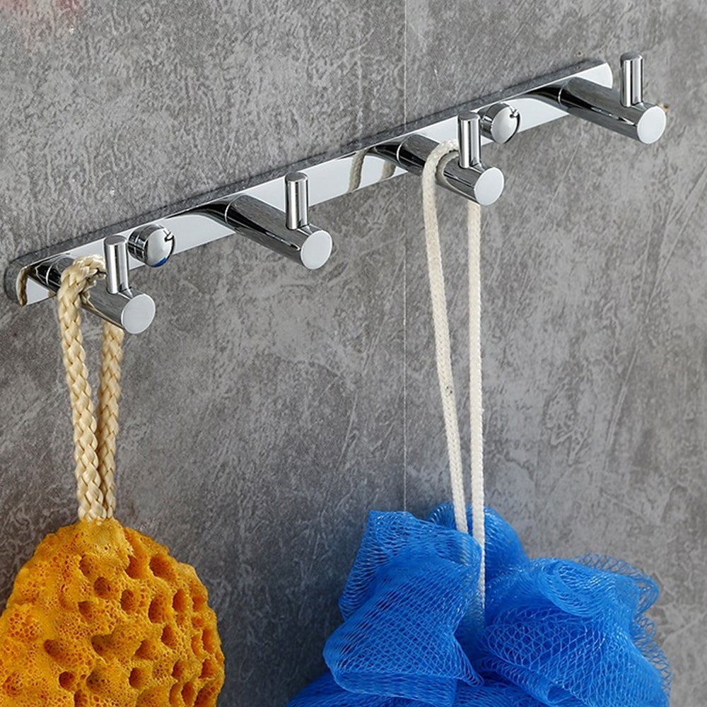 Gancho de pared, gancho de puerta, perchero, 4 ganchos de latón para ...