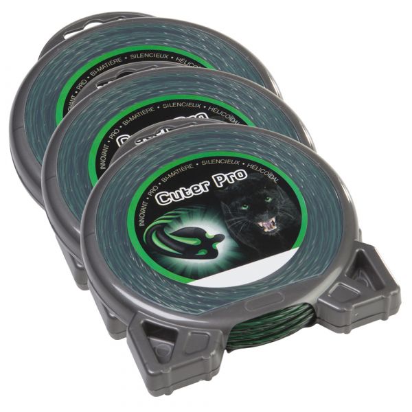 Fil nylon Cuter'pro 3,3 mm x 15 m Hélicoïdal Blister par 3 | Leroy Merlin
