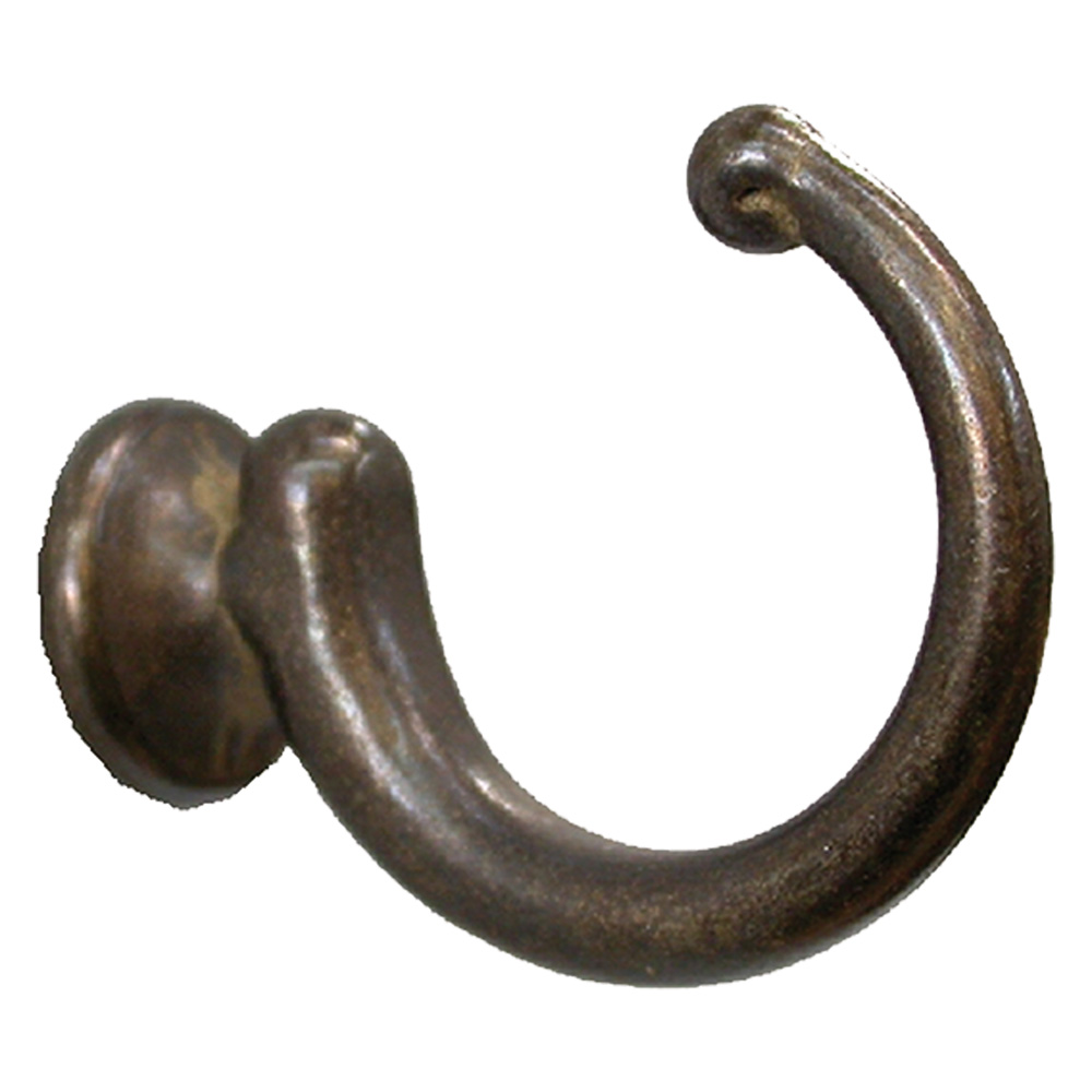GANCHO PARA CORTINA pequeño 24 x 9 mm - bronce | Leroy Merlin
