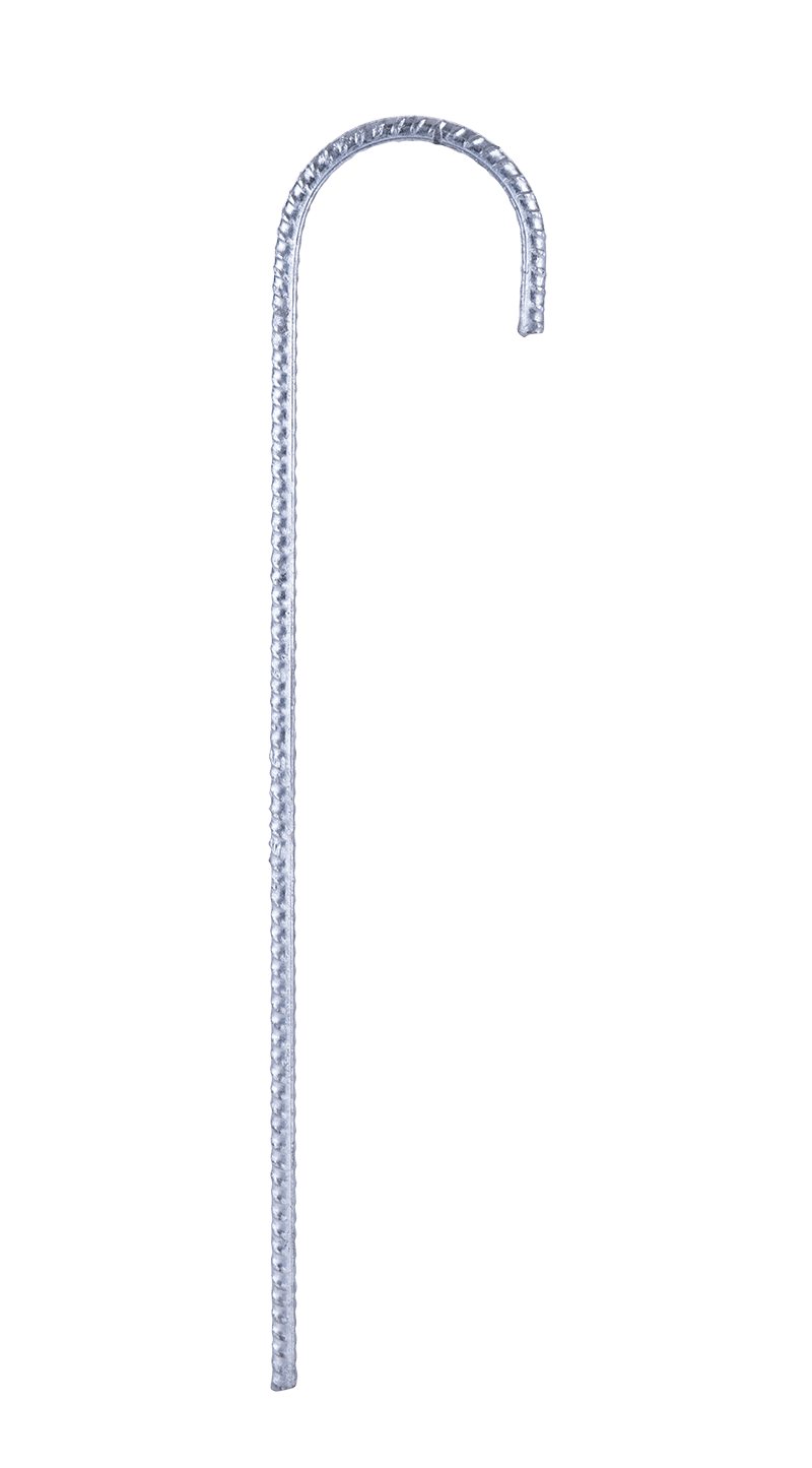 10x Ancrage au sol 8mm 60cm galvanisé | Leroy Merlin