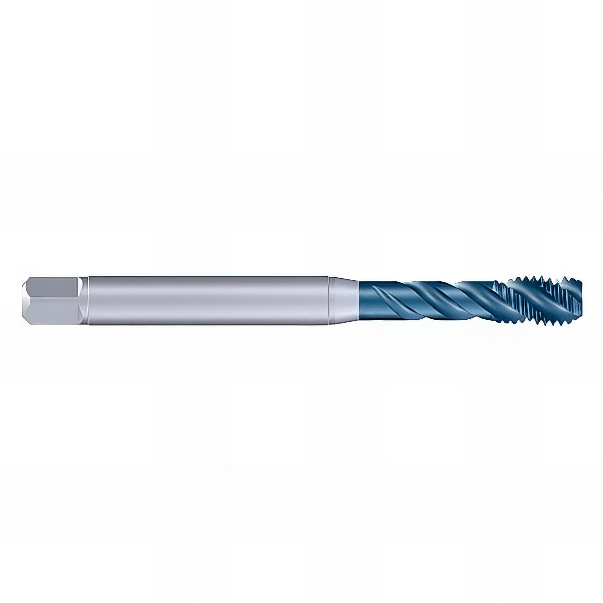 1 taraud machine helicoïdal TIALN DIN371/C 6H M6 x 100 x Lt. 80 x Lu. 10 mm x Q. Carrée ...