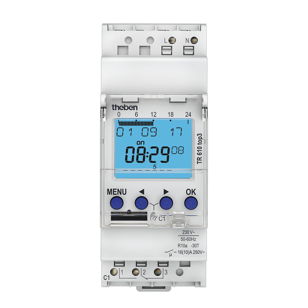 Theben TR 610 top3 6100130 - Timer digitale a 1 canale ideale per LED ...