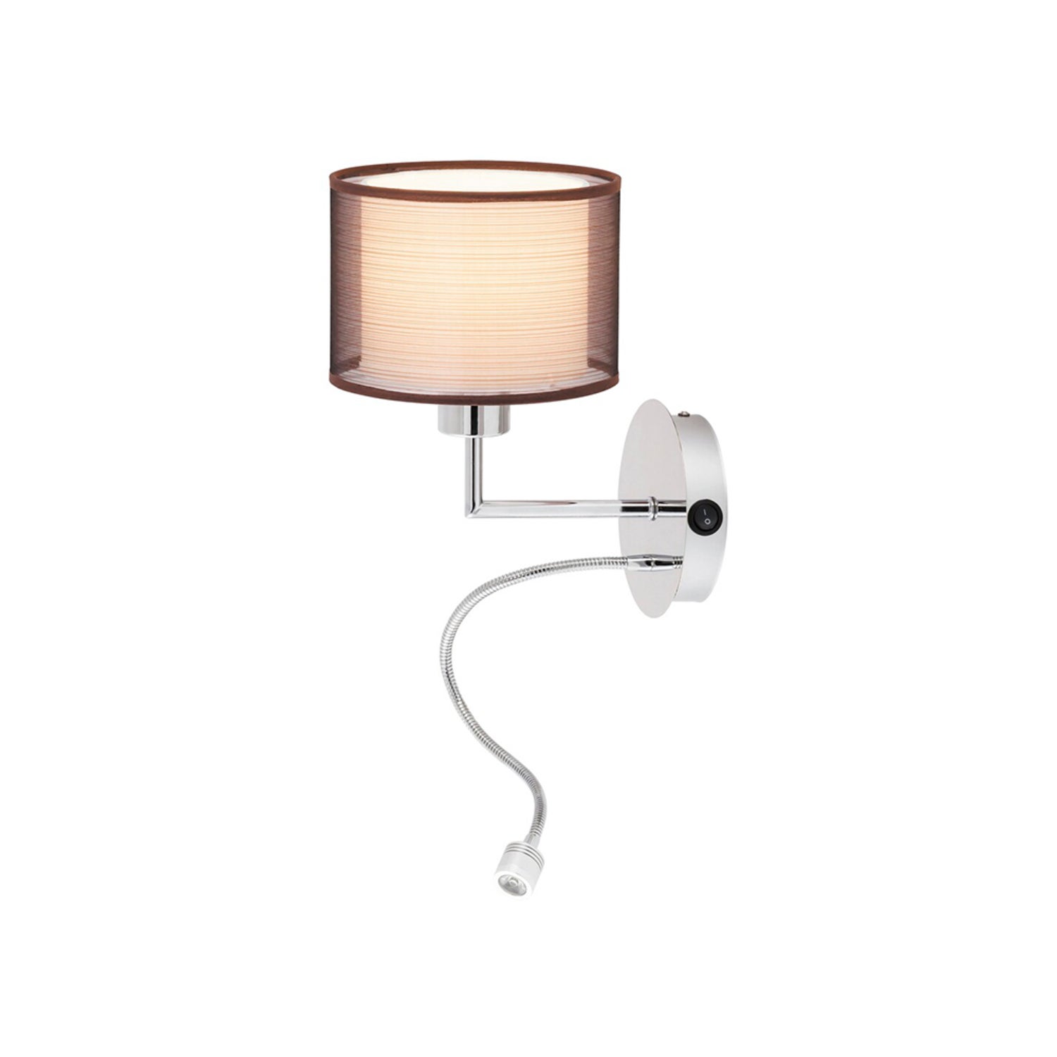 Aplique Pared LED 1W 4000K Tela Cromado Metal IP20 ANASTASIA | Leroy Merlin