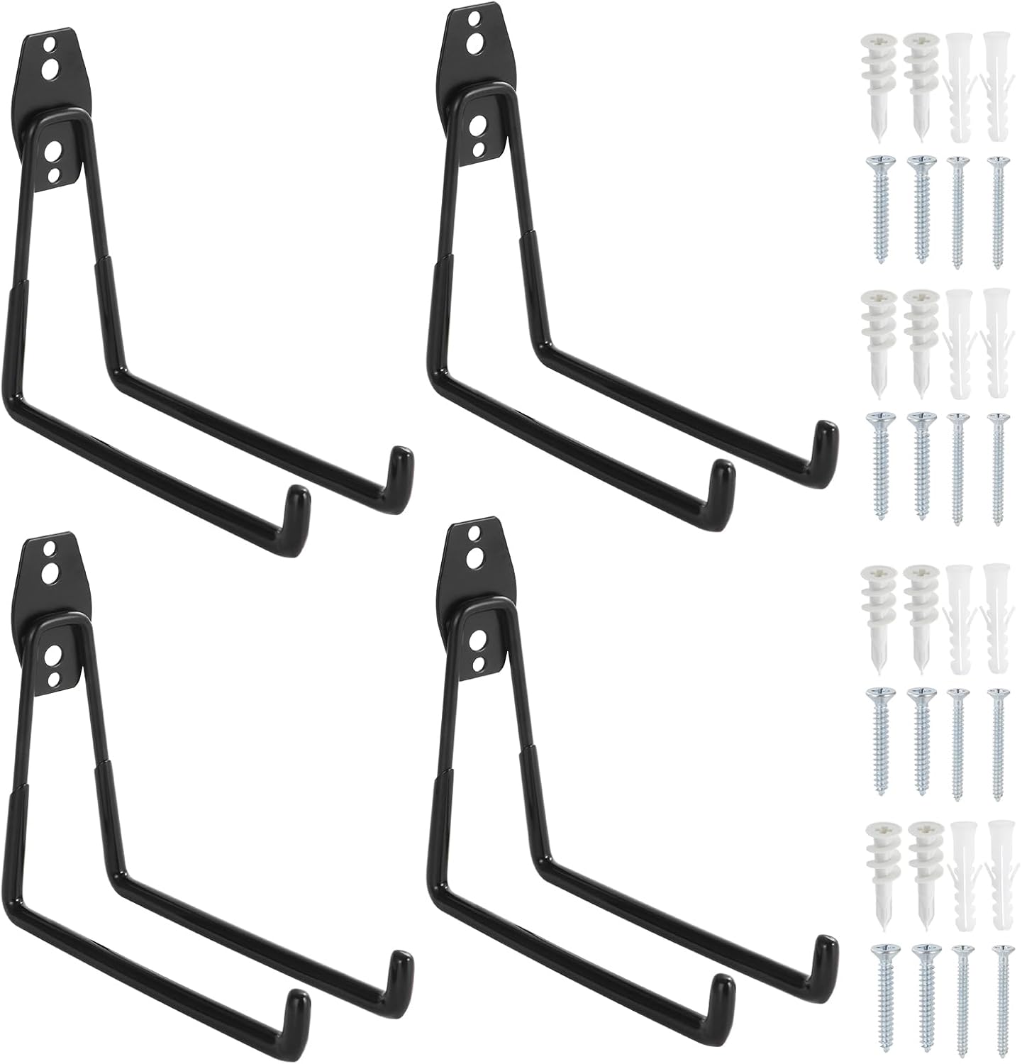 4 Pièces Crochet Rangement Garage - Crochet Garage Robustes avec ...