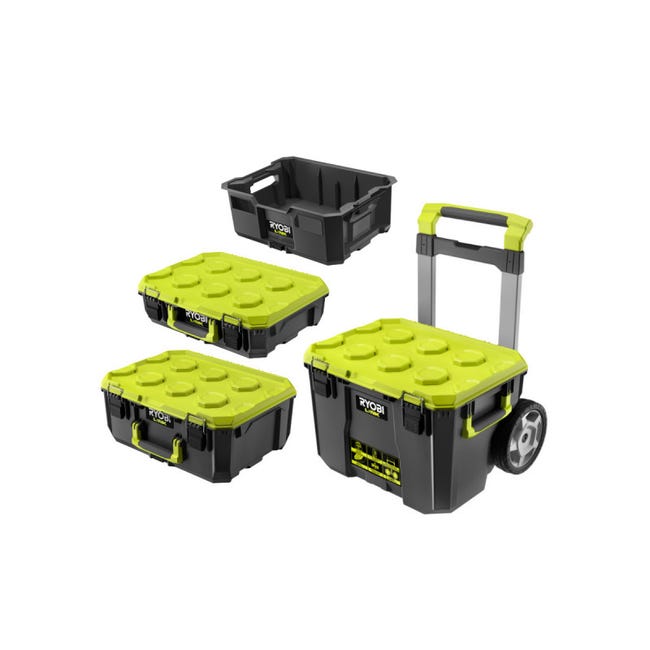 Pack RYOBI Système LINK Boîte à outils sur roulettes - Boite à outils ... Pack RYOBI Système LINK Boîte à outils sur roulettes - Boite à outils ...