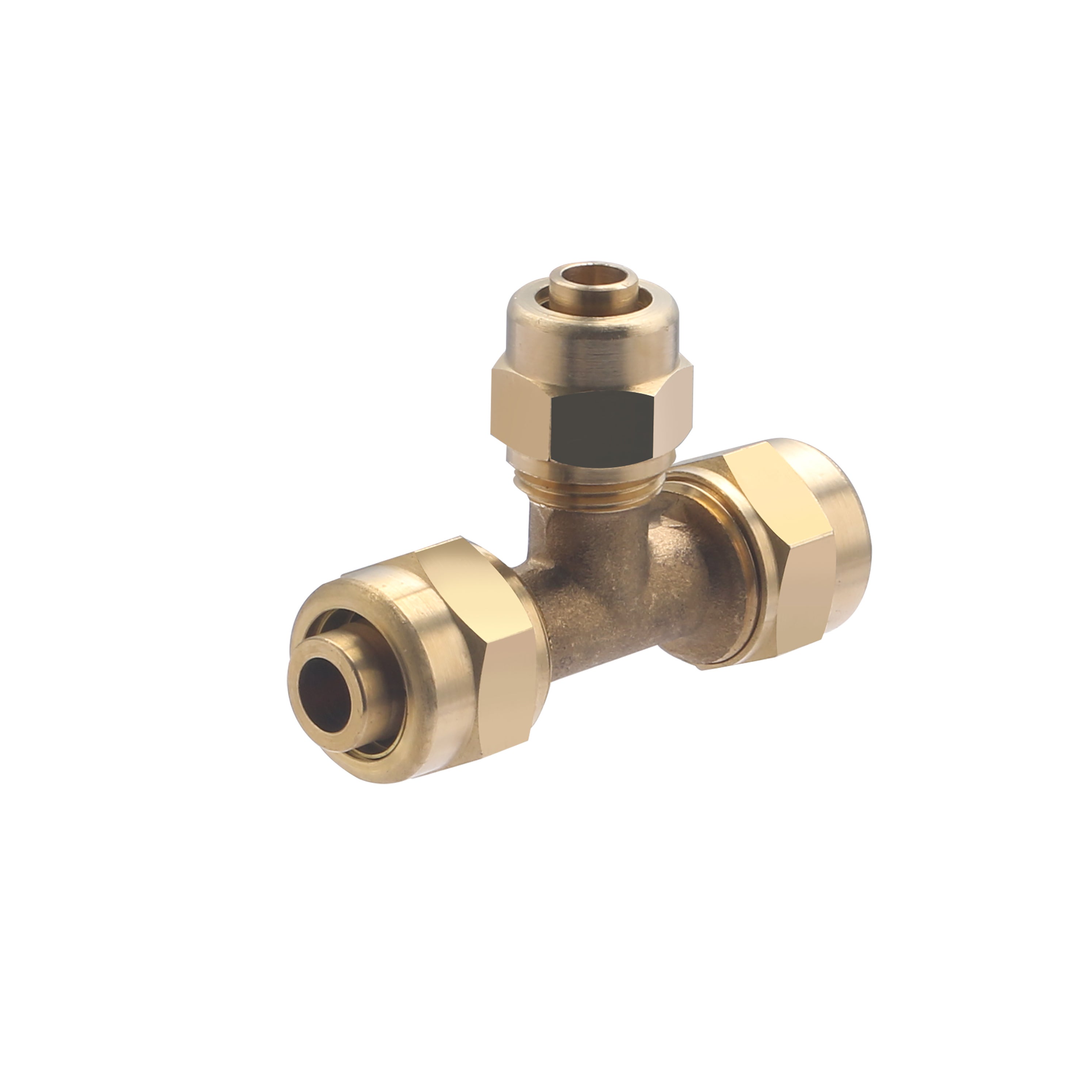 Raccord PER à Compression (à Visser) Té Réduit Ø16 - Ø12 - Ø16 NOYON ...