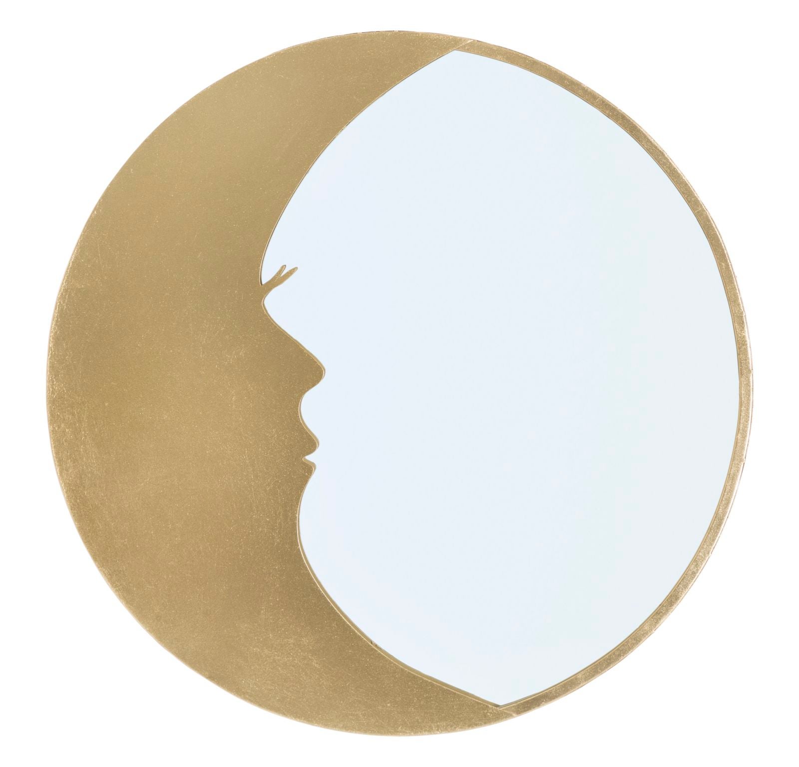 Miroir Mural Design "Moon" 72cm Or | Leroy Merlin