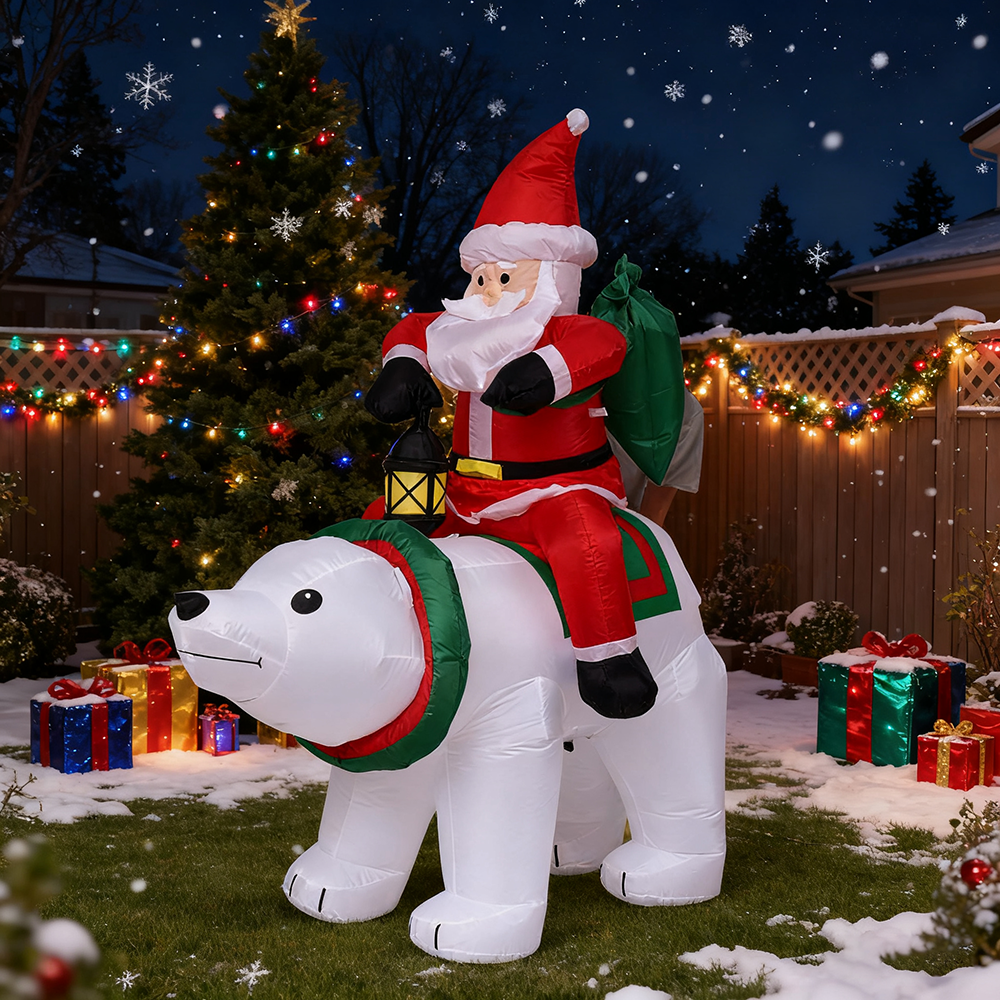 Décorations de Noël gonflables de 178 cm avec lumières LED intégrées ...