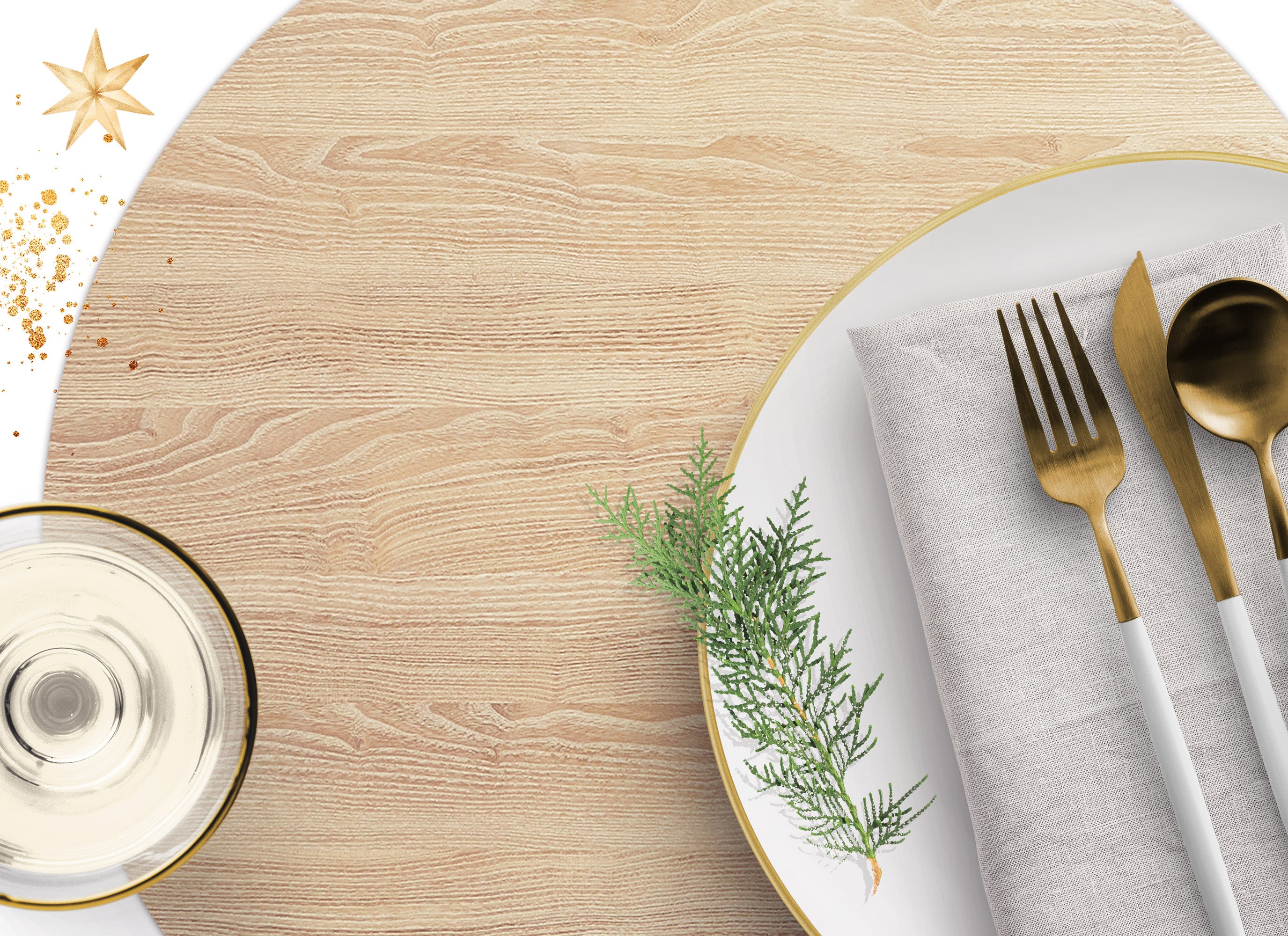 Lot de 4 sets de table en vinyle Madera roble 4u-[Diam] 40 cm | Leroy ...