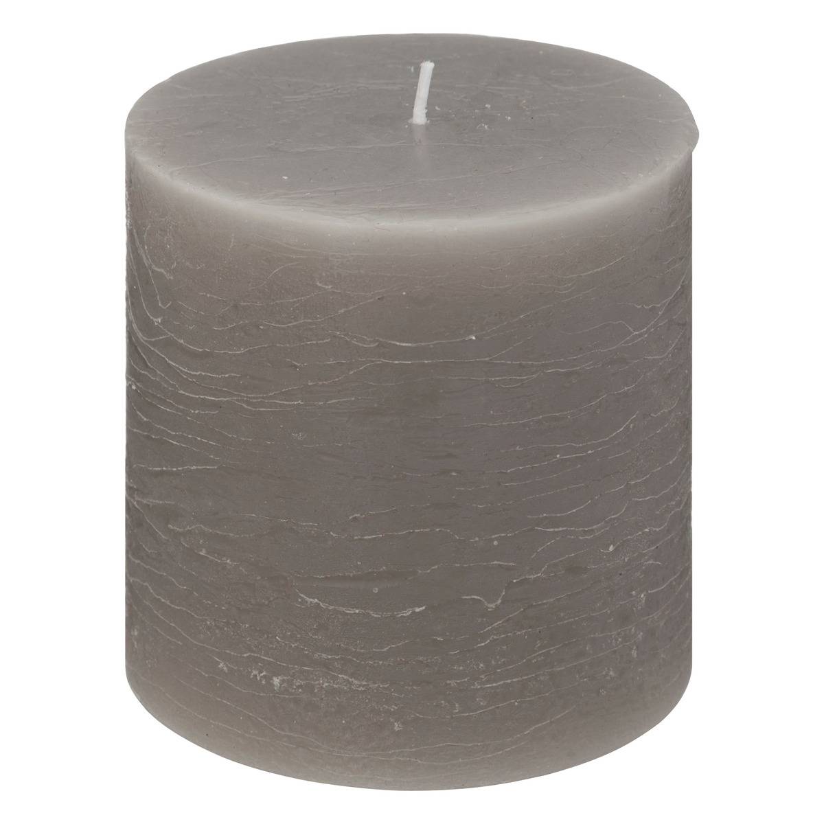 Bougie rustique - gris - 663g - Atmosphera créateur d'intérieur | Leroy ...