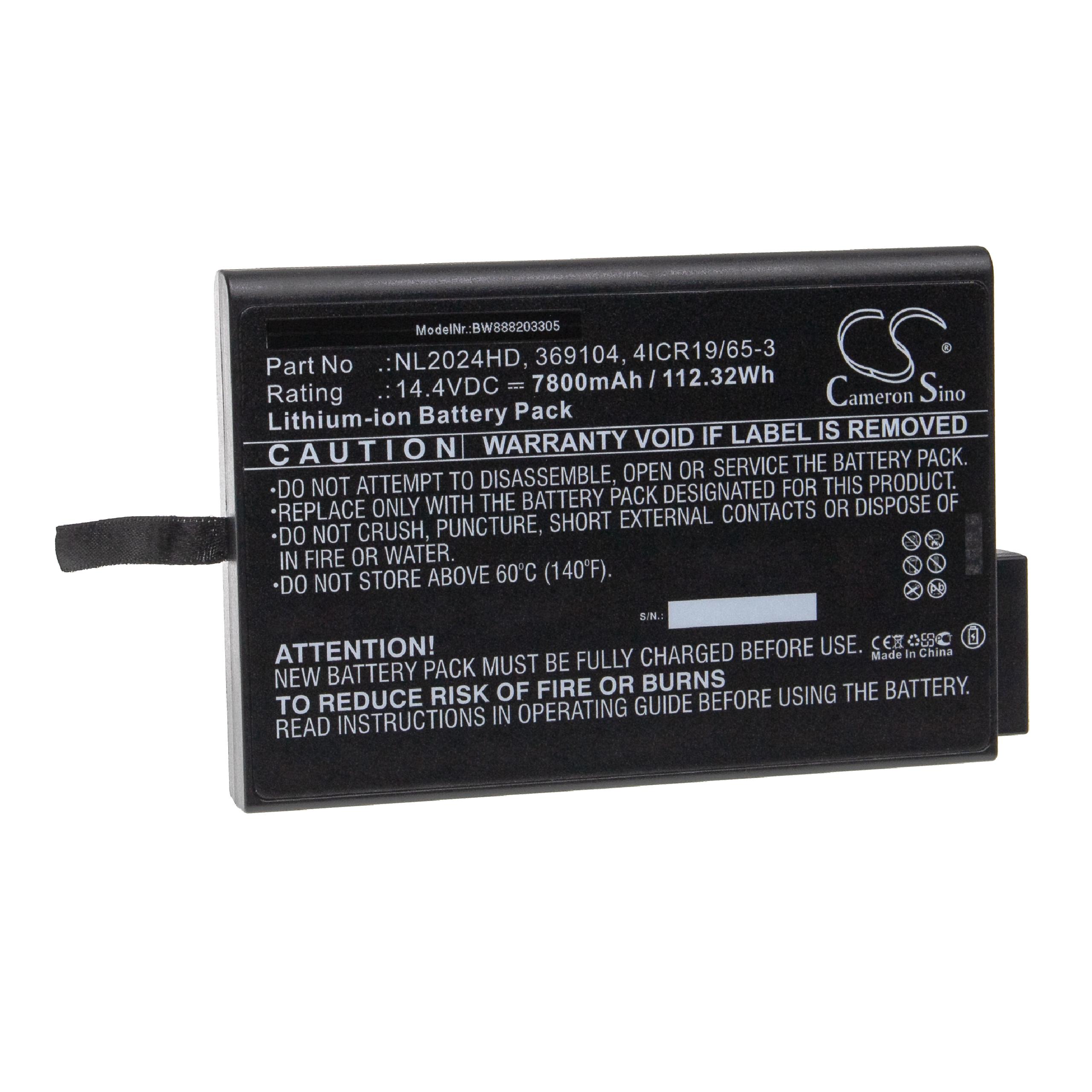Vhbw Batterie compatible avec Hamilton C2, C2 ventilator, C3, C3 ...