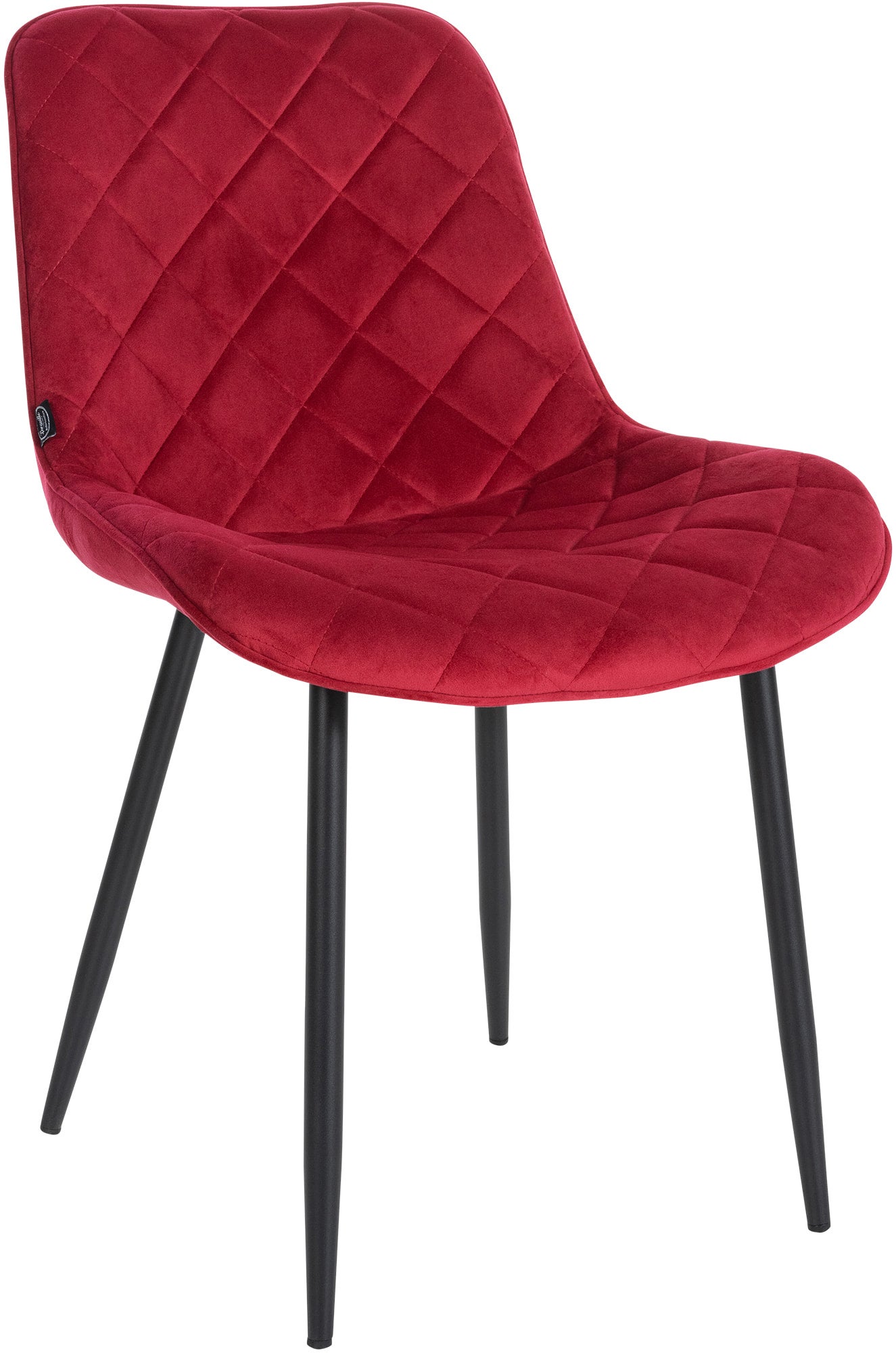 Chaise Springs velours rouge | Leroy Merlin