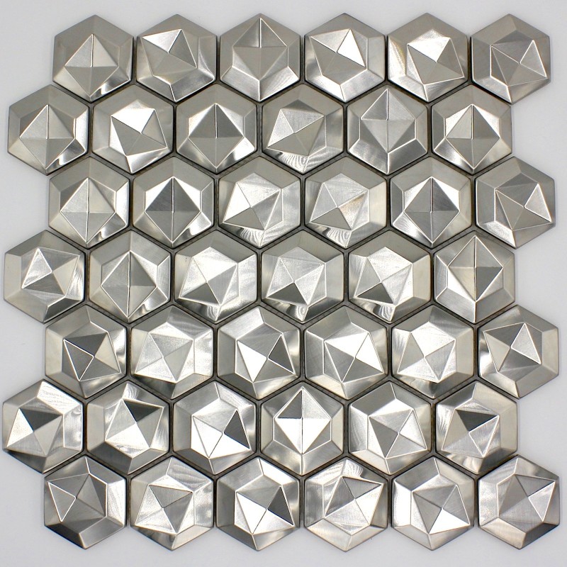 Mosaique inox carrelage mur cuisine et salle de bains Kami | Leroy Merlin