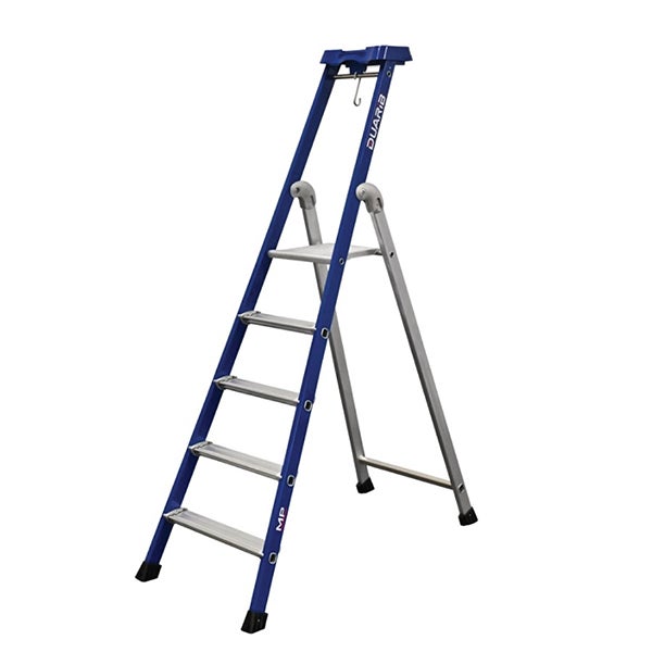 Escabeau pro 7 marches - Hauteur max. de travail 3.54m - 639207 | Leroy ...