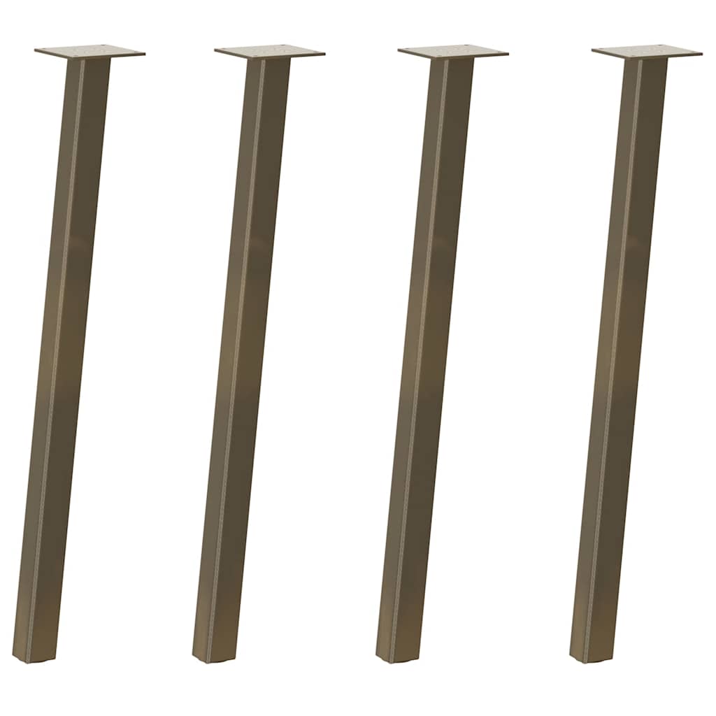 Lot de 4 pieds de table console géométrique pratique 72 x 40 x 40 cm en ...