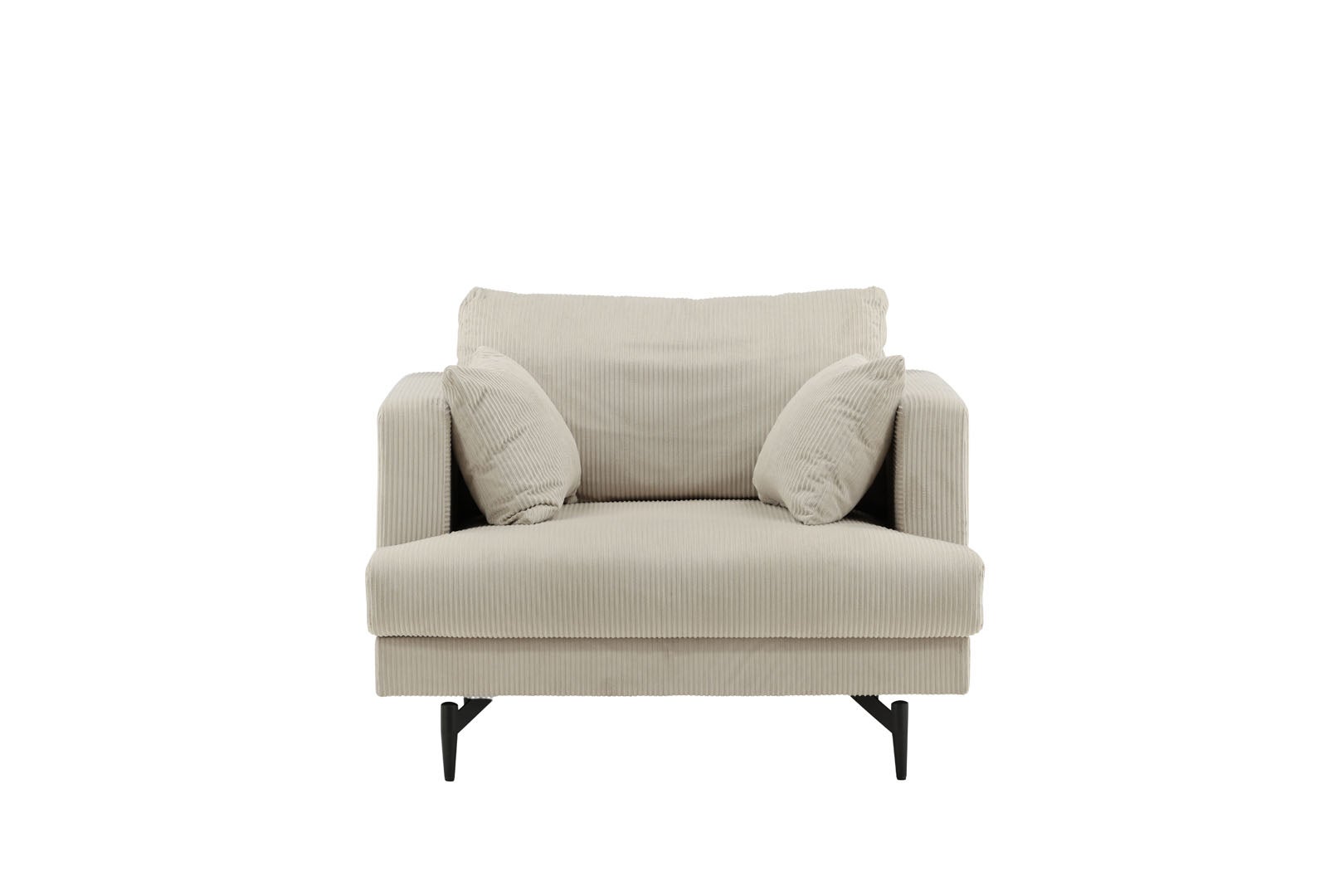 Sofia fauteuil en velours, Beige. | Leroy Merlin