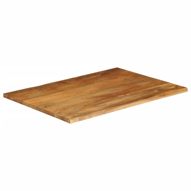 Tablero De Mesa Borde Natural Madera Maciza Mango 110x80x3 8 Cm Leroy