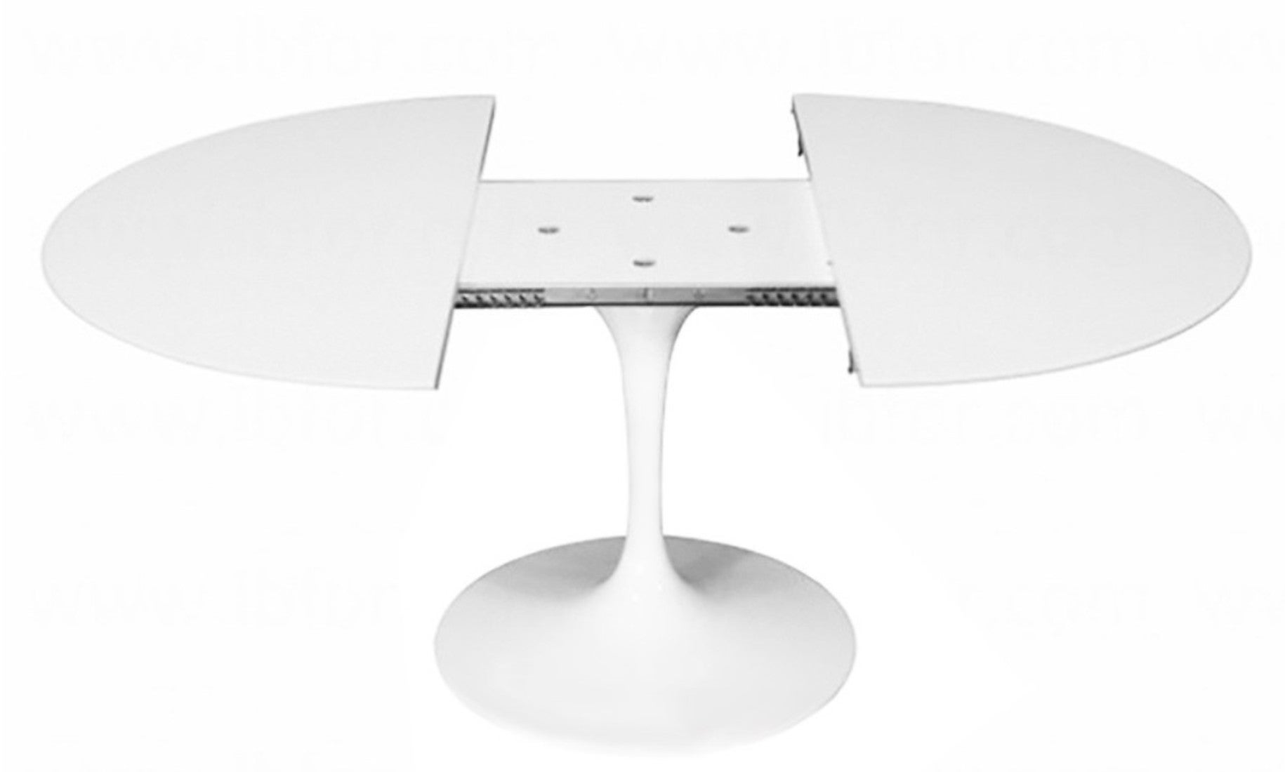 Table tulipe ronde extensible plateau stratifié - Collection-Plateau ...