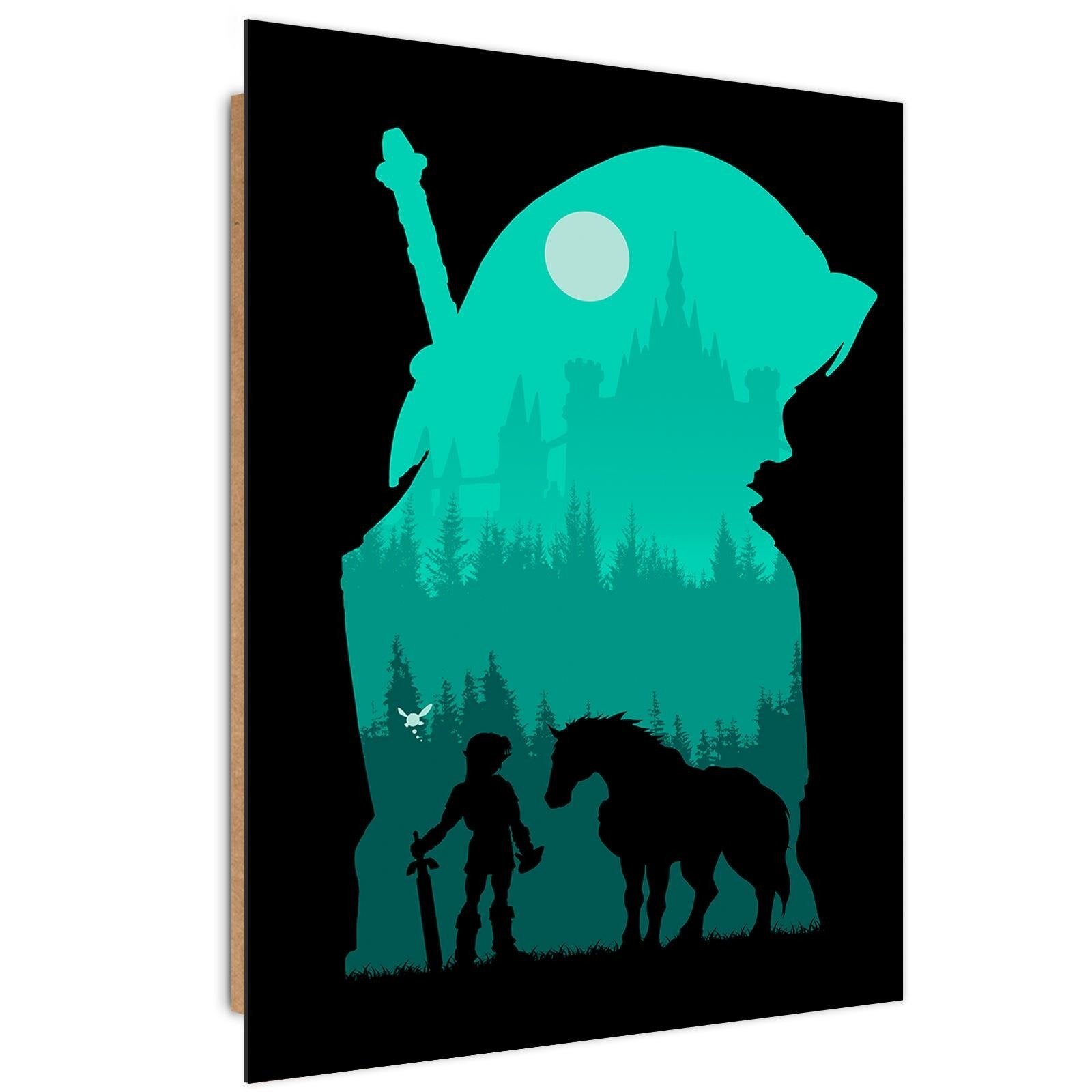 Tableau bois The Legend of Zelda silhouette | Leroy Merlin