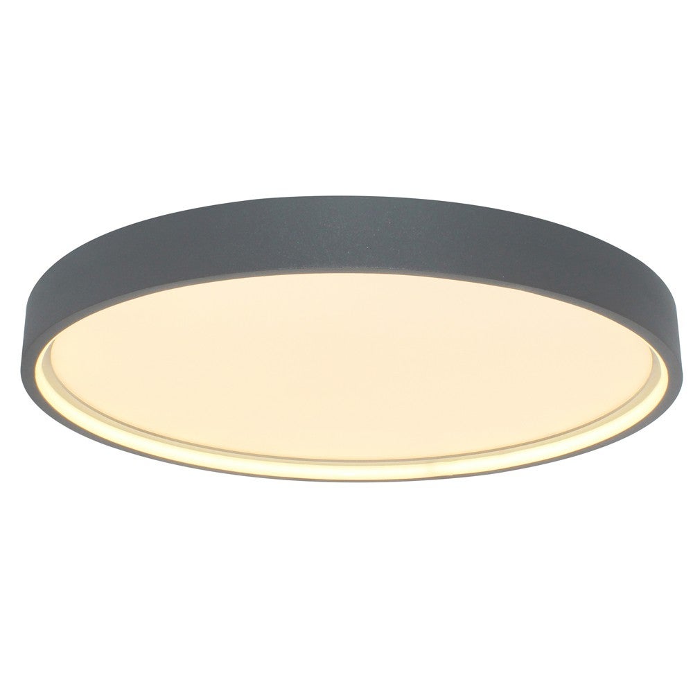 Plafón LED "Aster" regulable en potencia (30W 3000K 2400lm) – Gris ...