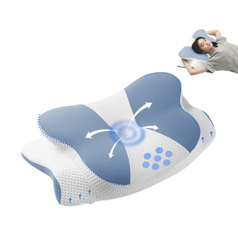 Cuscino ergonomico in memory foam, supporto per collo e spalle, per chi ...
