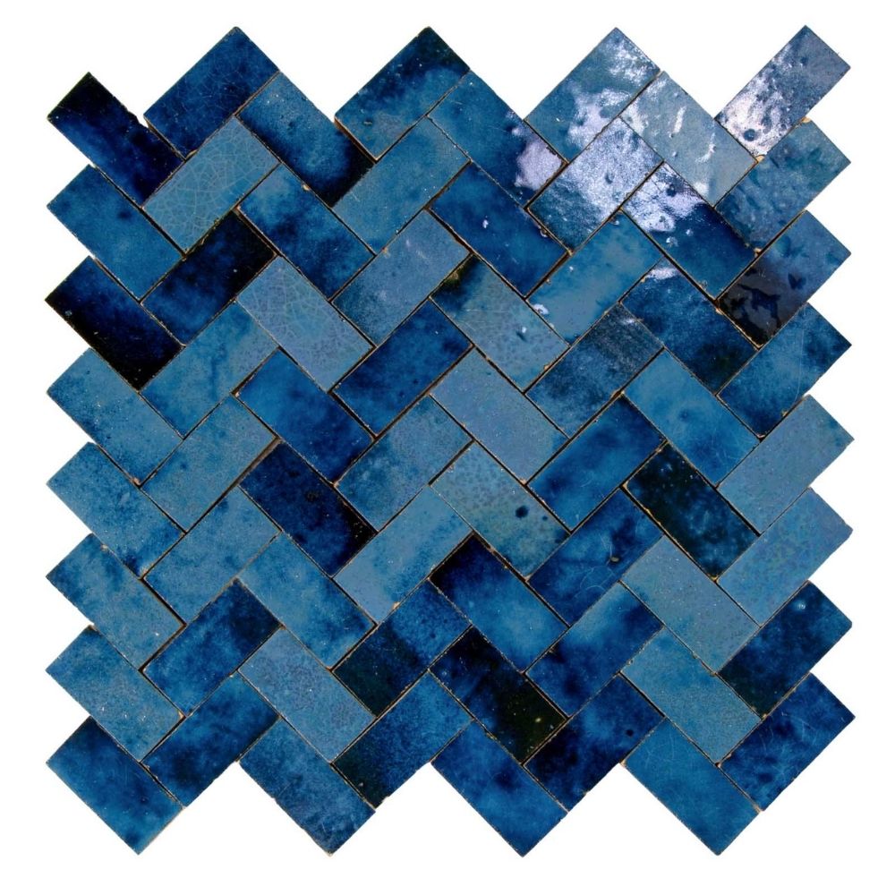 Zellige Marocain - Chevron - Carrelage mur - Terre De Zellige - (Vendu ...