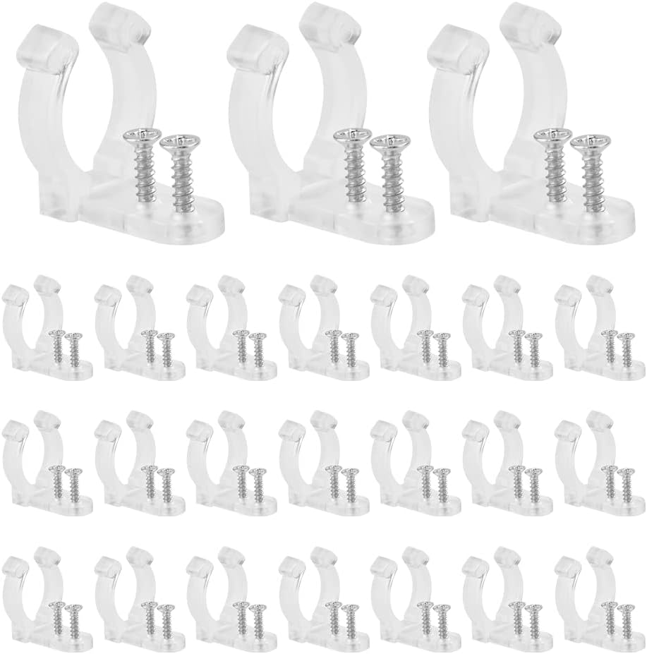 150PCS Clips de Fixation pour Tube Lumineux Support Ruban Led Clips de ...