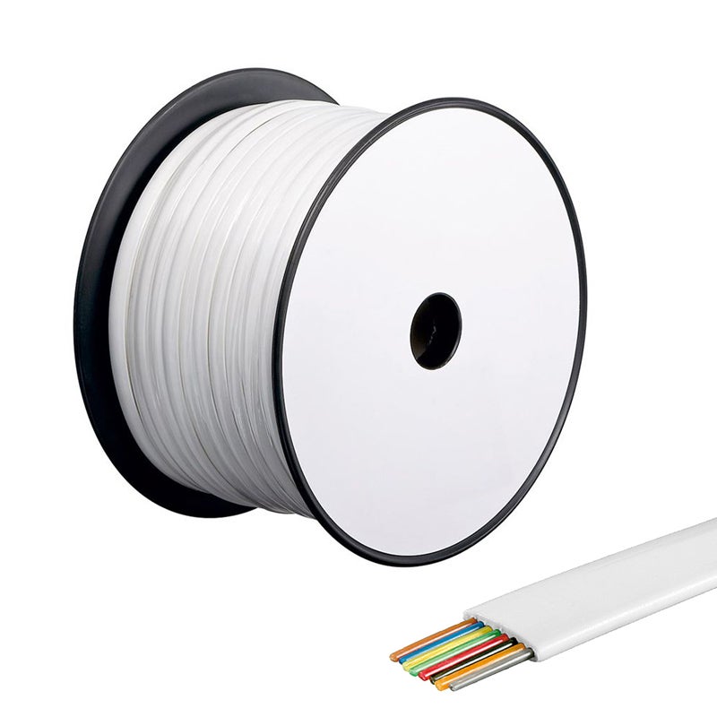 CONECTICPLUS Bobine de câble 8 fils 100m blanc | Leroy Merlin