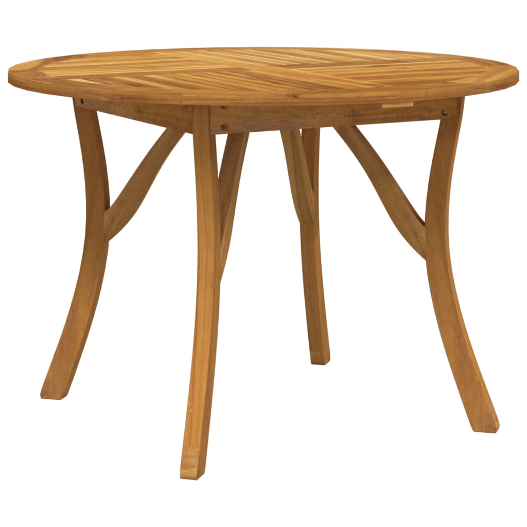 Table de jardin | Table de patio | Table d'extérieur Ø 110 cm Bois d ...