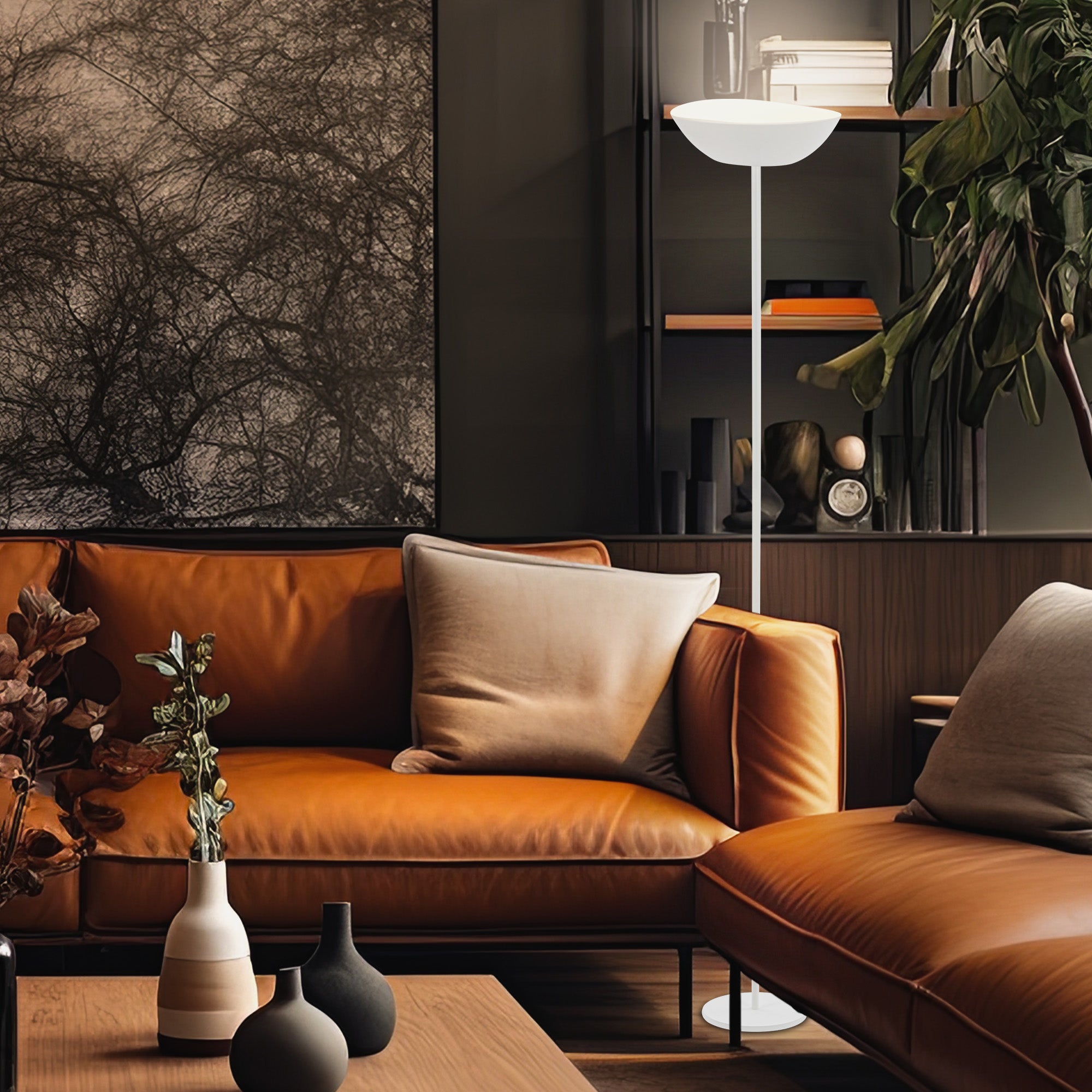 BRILO - Floor lamp - 1500016 - incl. Touchdimmer - 8W - 780lm - 2700K ...