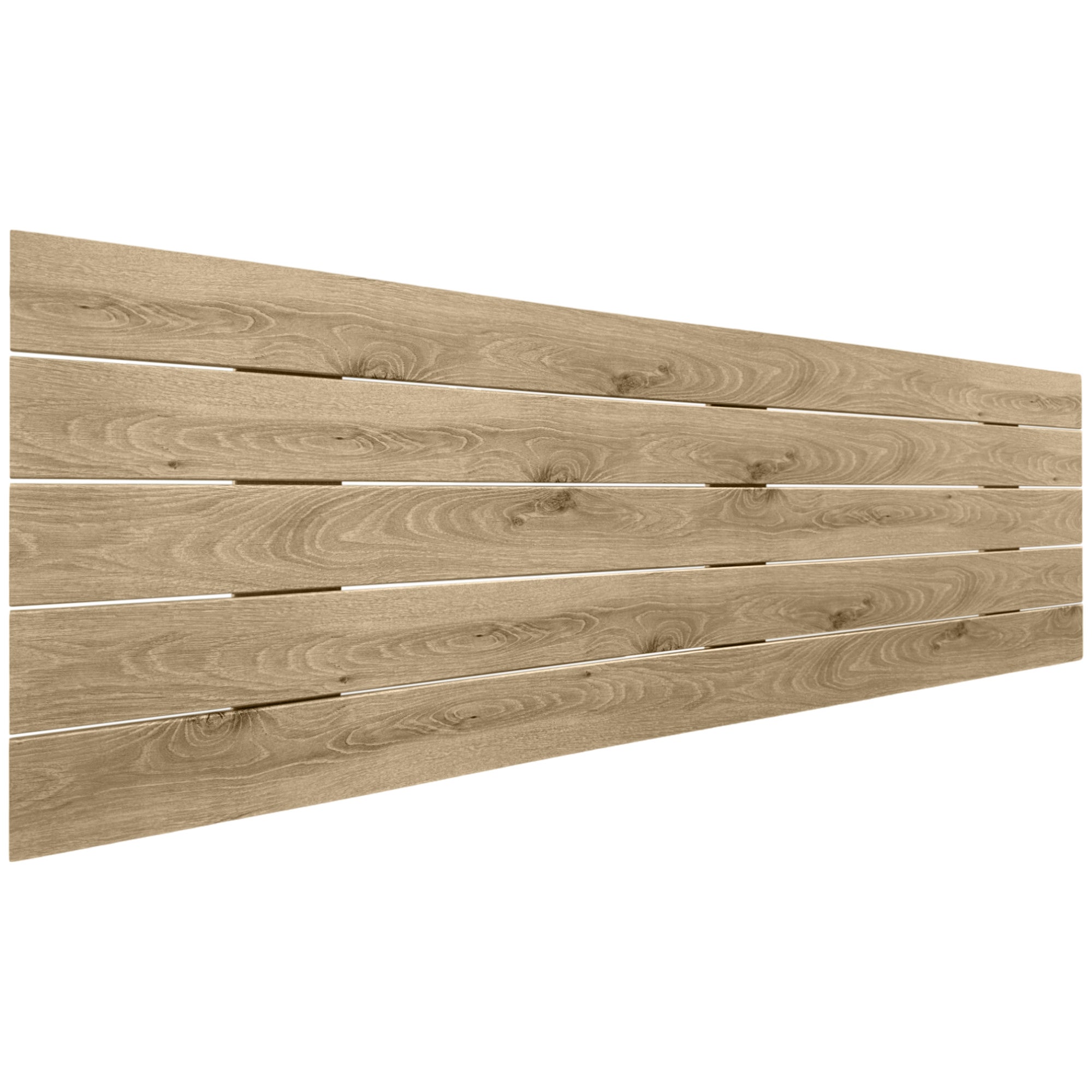 DHOME Tête de lit en bois recyclé MDF Style Palette Horizontale Lit en ...