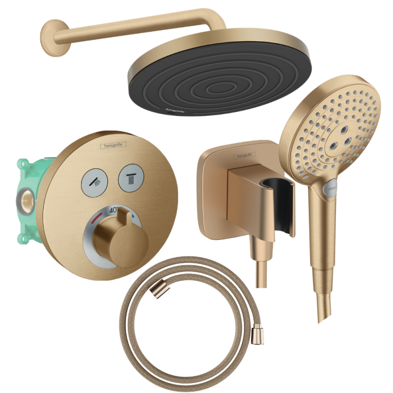 Colonne de douche encastrée thermostatique HANSGROHE ShowerSelect S ...