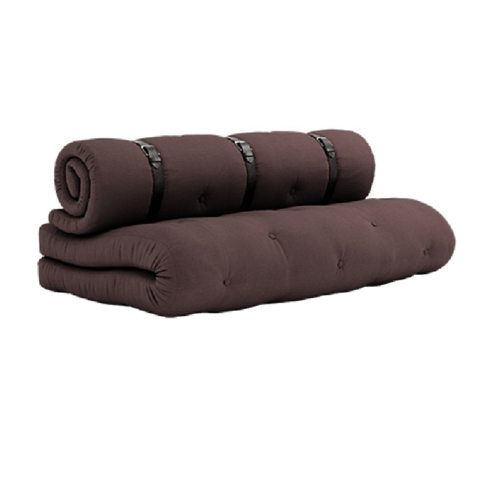 Canape futon standard convertible BUCKLE-UP SOFA couleur marron | Leroy ...
