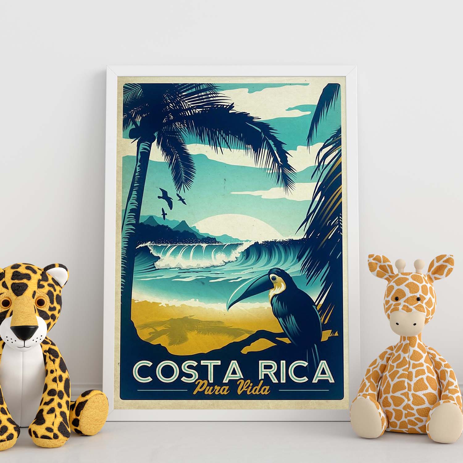 Affiche Vintage Du Costa Rica. Avec Des Images Publicitaires Vintage Et ... Affiche Vintage Du Costa Rica. Avec Des Images Publicitaires Vintage Et ...