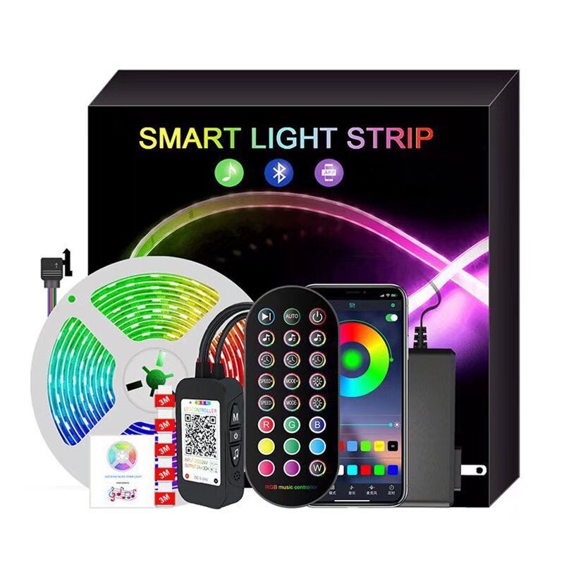 Ruban Led 10M,Bande Led 5050 RGB ,Led Ruban Lumineuse Flexible Multicolore avec Télécommande 24 ...