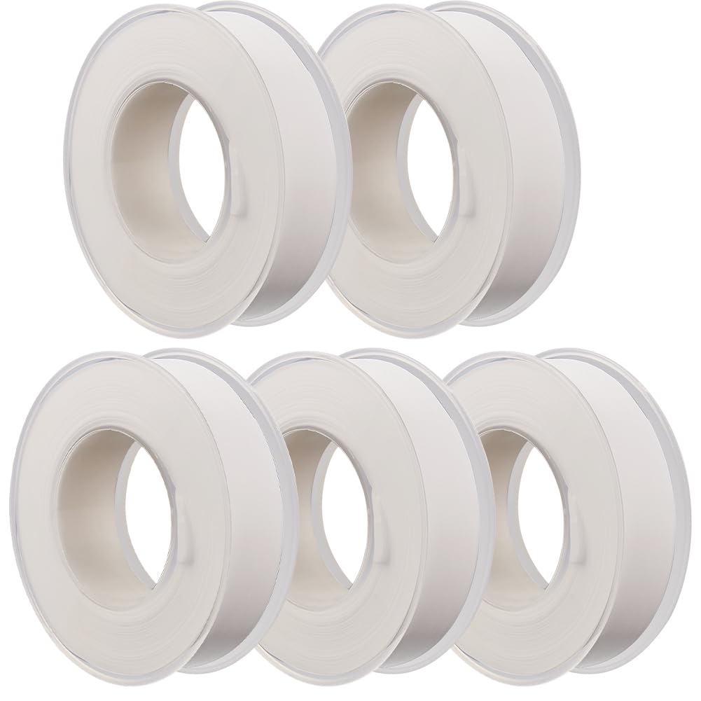 Blanc, 5 rouleaux 15 mm x 15 m ruban PTFE plastique industriel Téflon ...