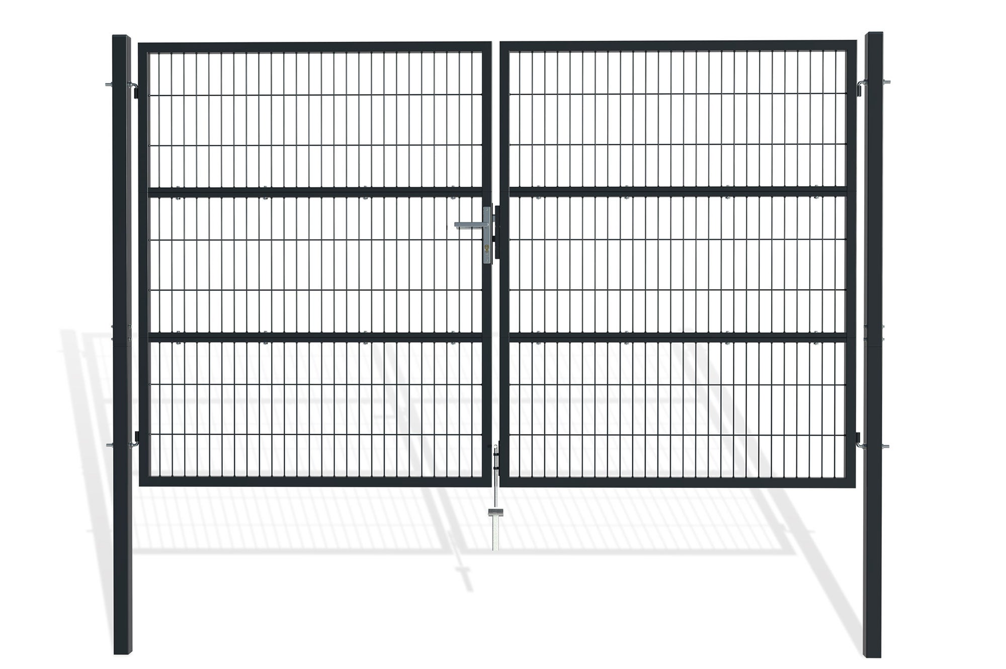 Puerta batiente de malla gris RAZO H.180 3m | Leroy Merlin