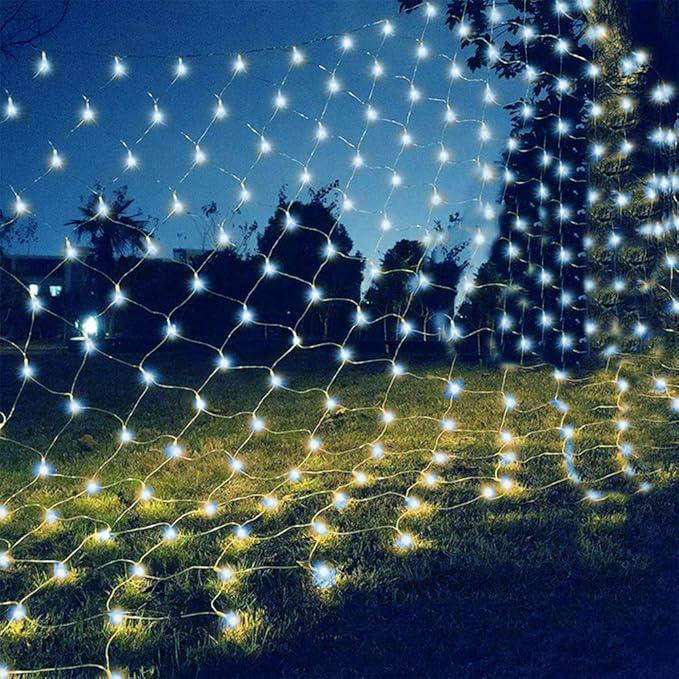 Guirlande Lumineuses Filet,672 LED Filet Lumineux 6M X 4M 8 Modes ...