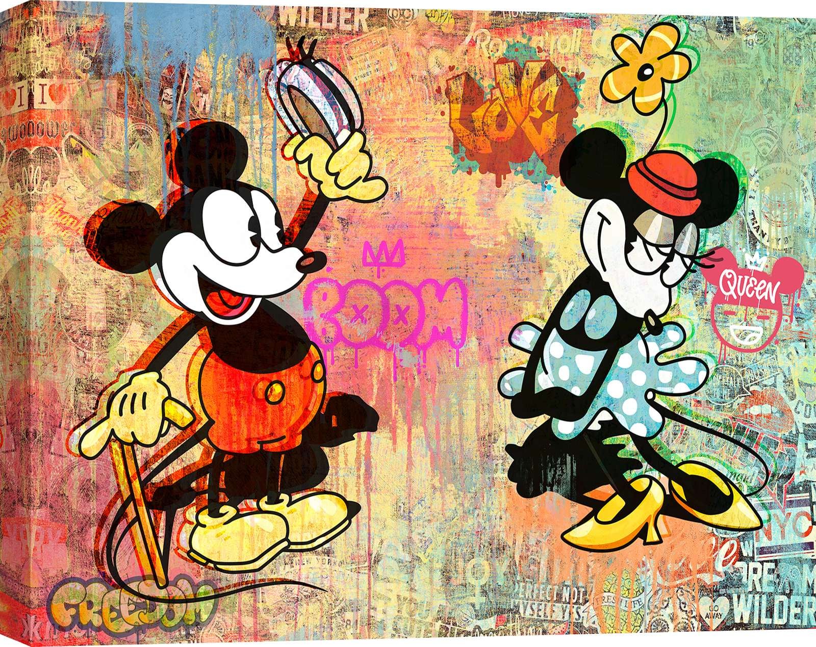 Pop Mickey Mouse, impressions murales - impression sur toile - Eric ...