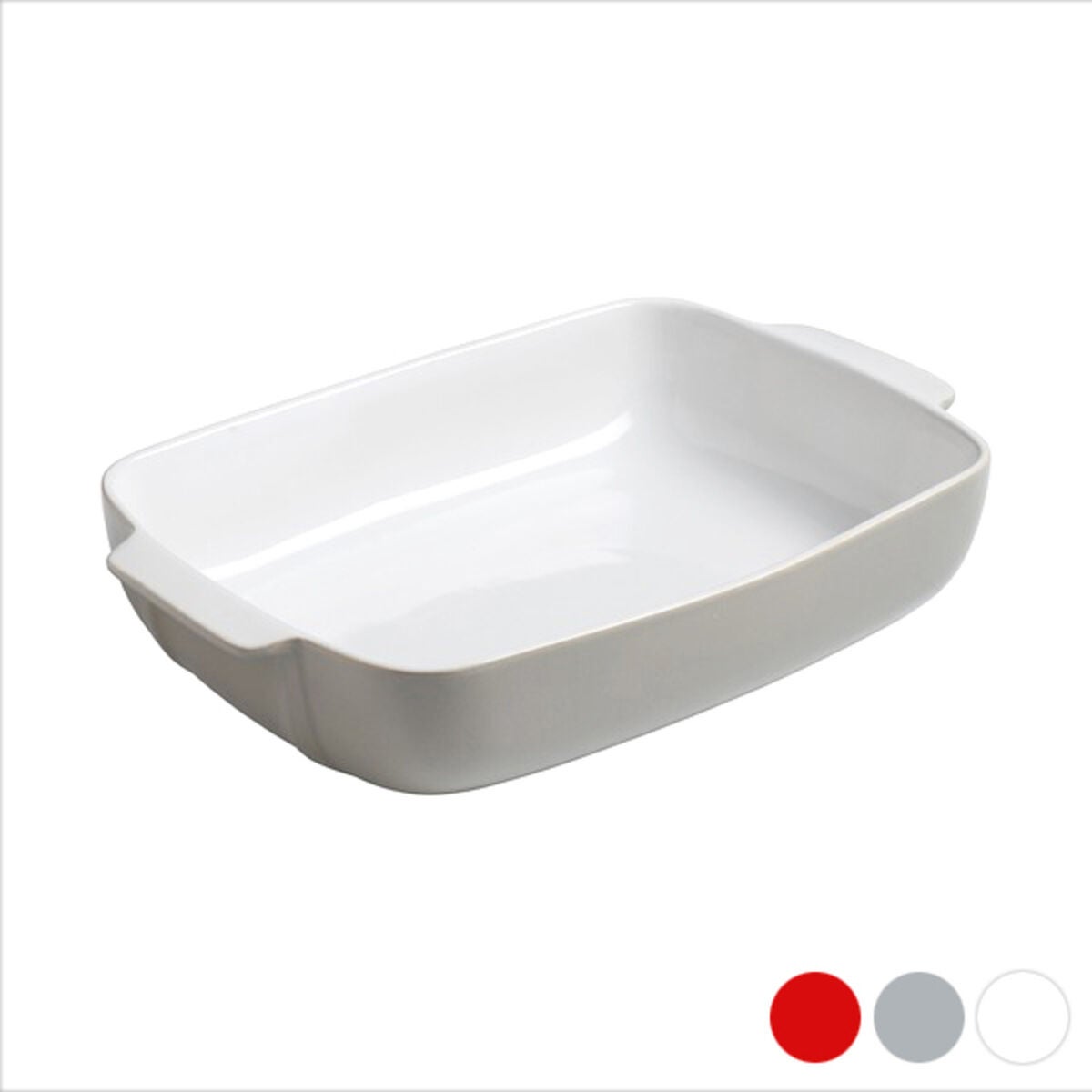 Plat de Four Pyrex Signature Blanc Céramique Rouge | Leroy Merlin