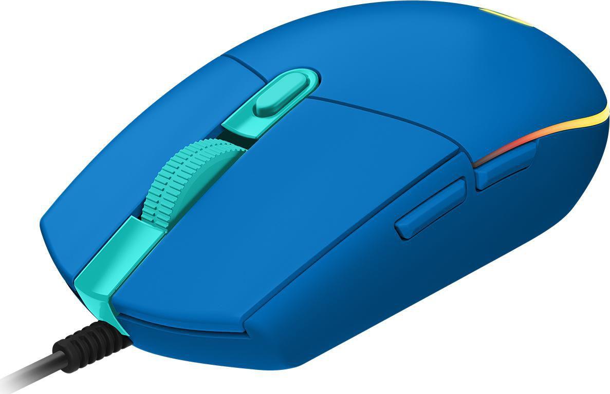 Mouse raton logitech g102 lightsync azul gaming 8.000 dpi 6 botones ...