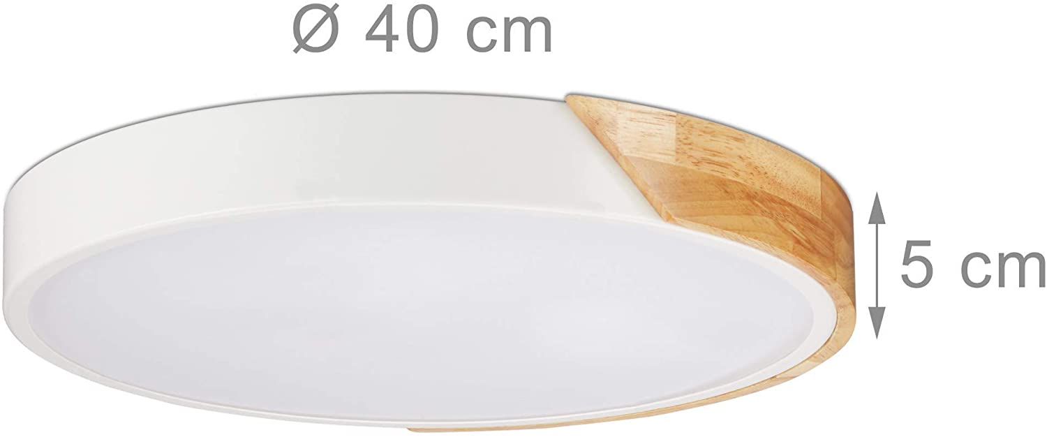 Luminaire plafond rond moderne 24 leds 13_0001594 | Leroy Merlin