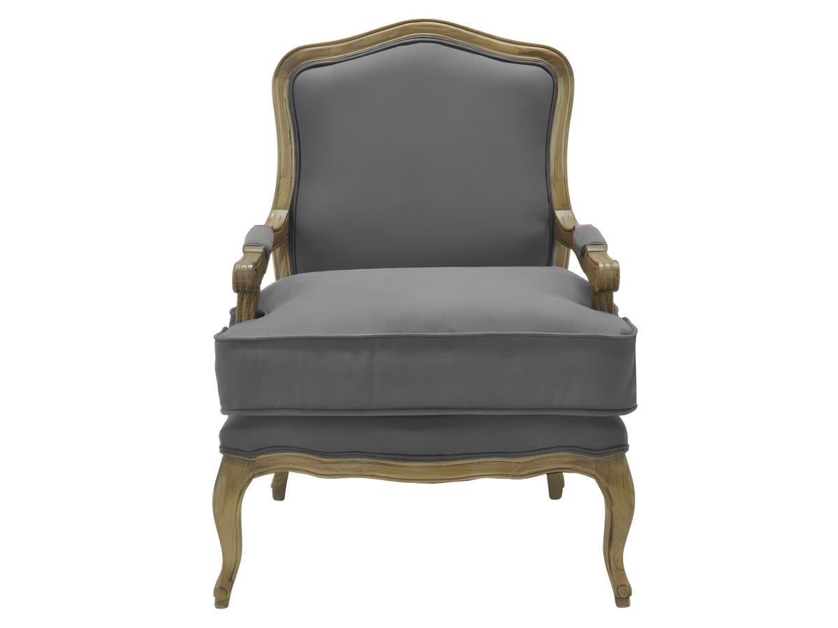 Poltrona in lino Grigio - MAHAUX | Leroy Merlin