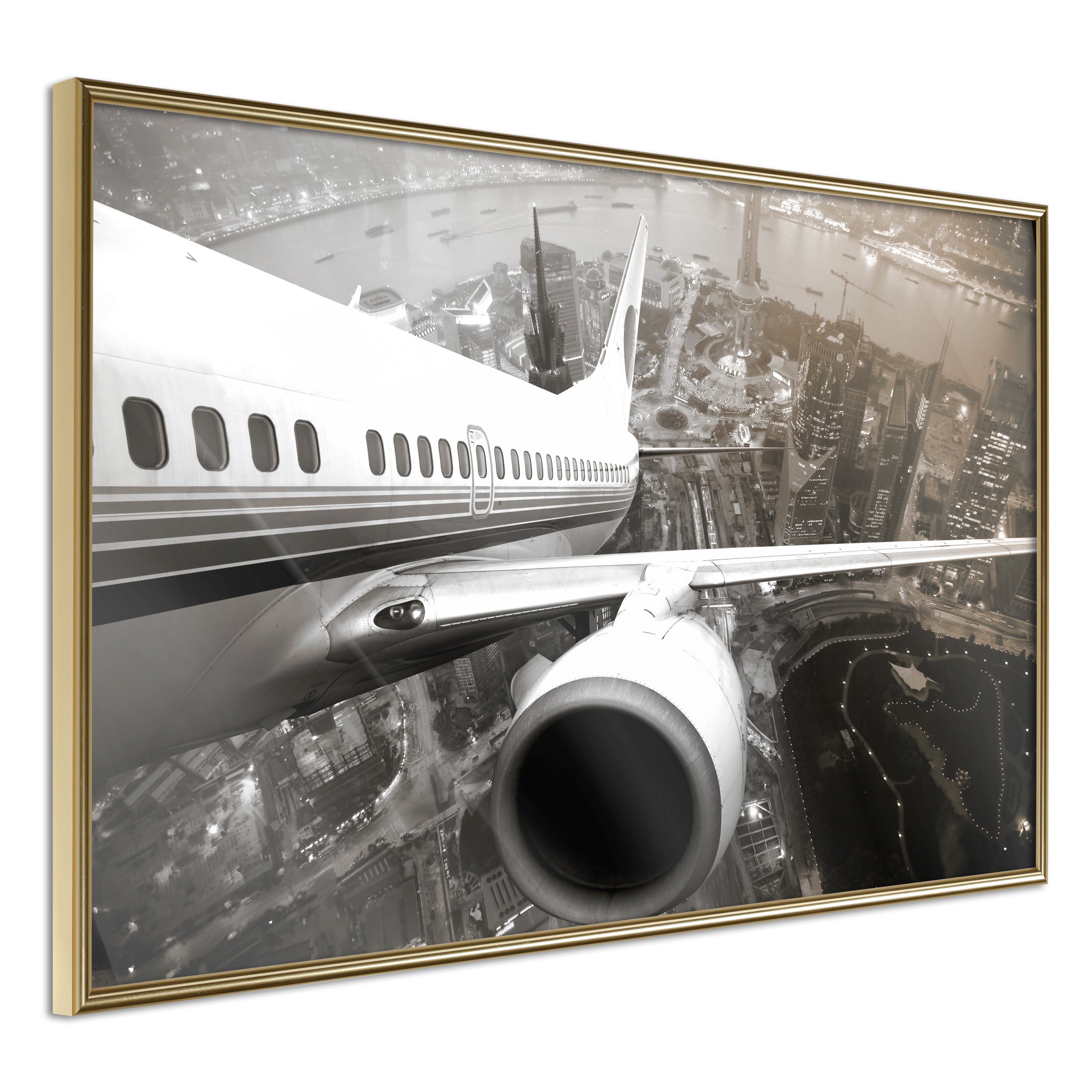 Poster et affiche - Plane Wing - 45x30 | Leroy Merlin