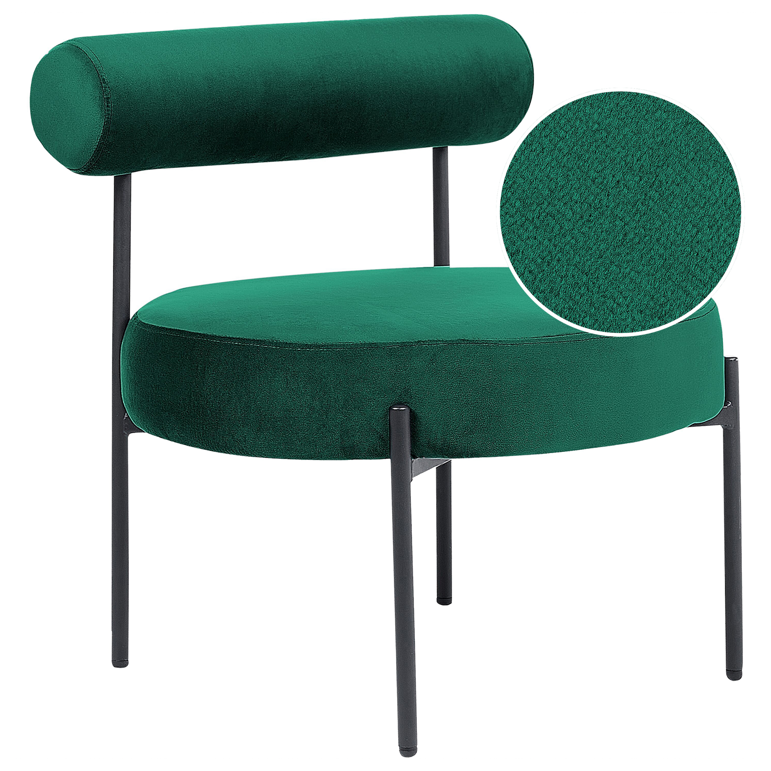 Fauteuil ALPHA Velours Vert émeraude | Leroy Merlin